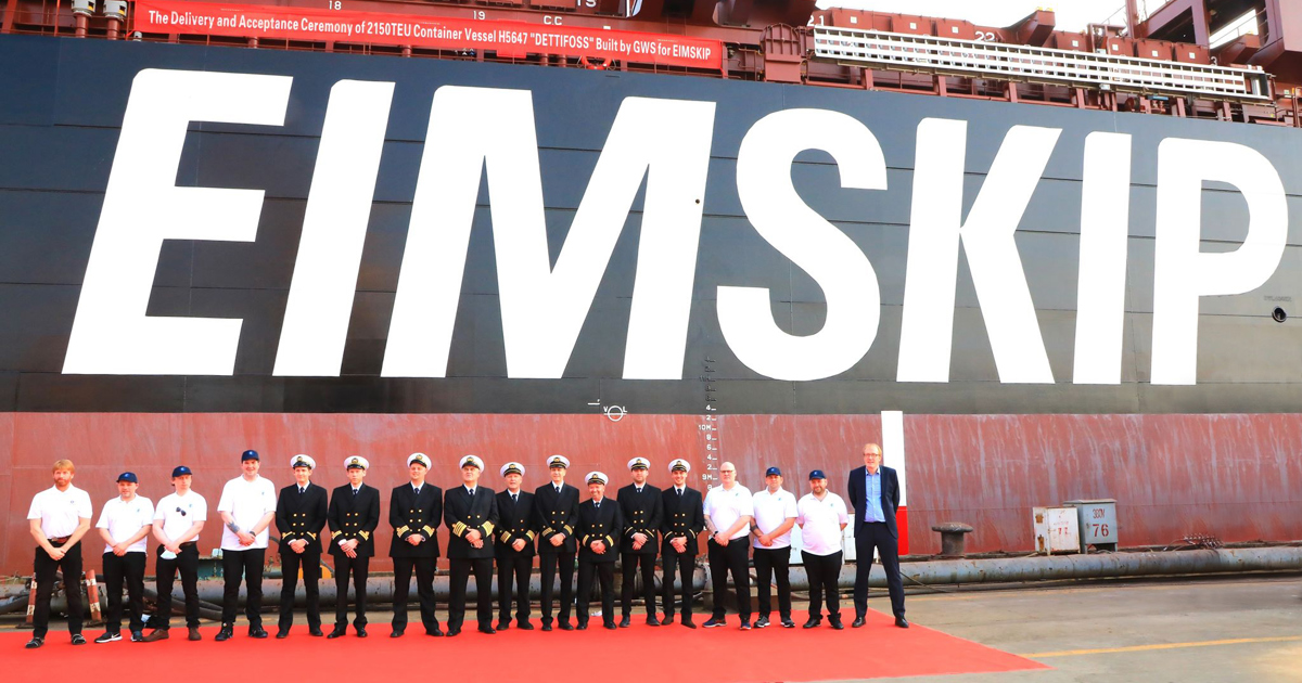 Eimskip takes delivery of new Dettifoss - Eimskip